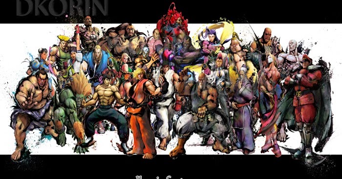 dkorinfest: Street Fighter - Painel festa infantil banner display toten mdf