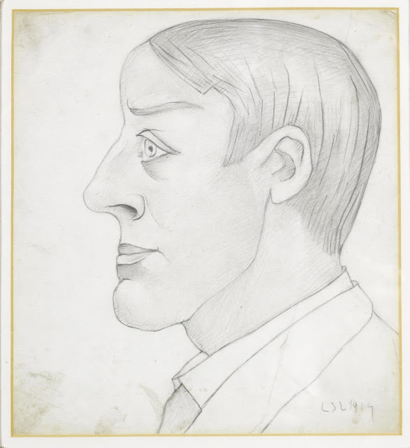 The Works of Laurence Stephen Lowry: 1919 - Head of a Man