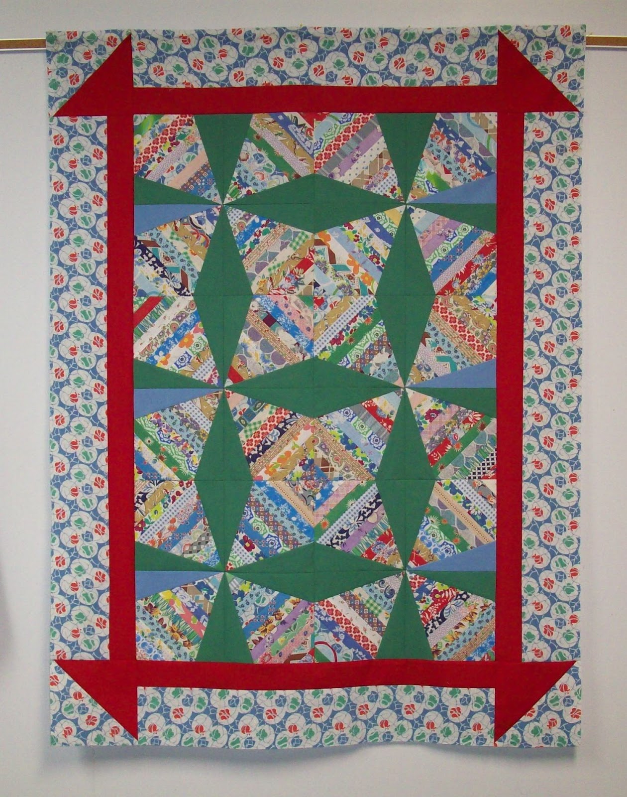 String Thing Along: My "Cobweb" Quilt Top