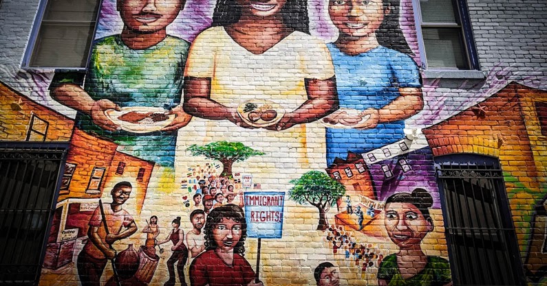 One Photograph a Day: Monday Mural: Immigrant Rights