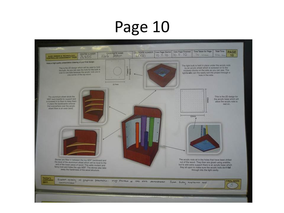 Ms Lands GCSE Product Design: Product Design Exemplar folder