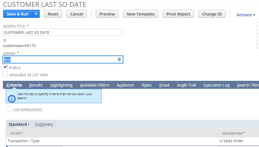 HOW TO SOURCE A FIELD VALUE USING SAVED SEARCH?