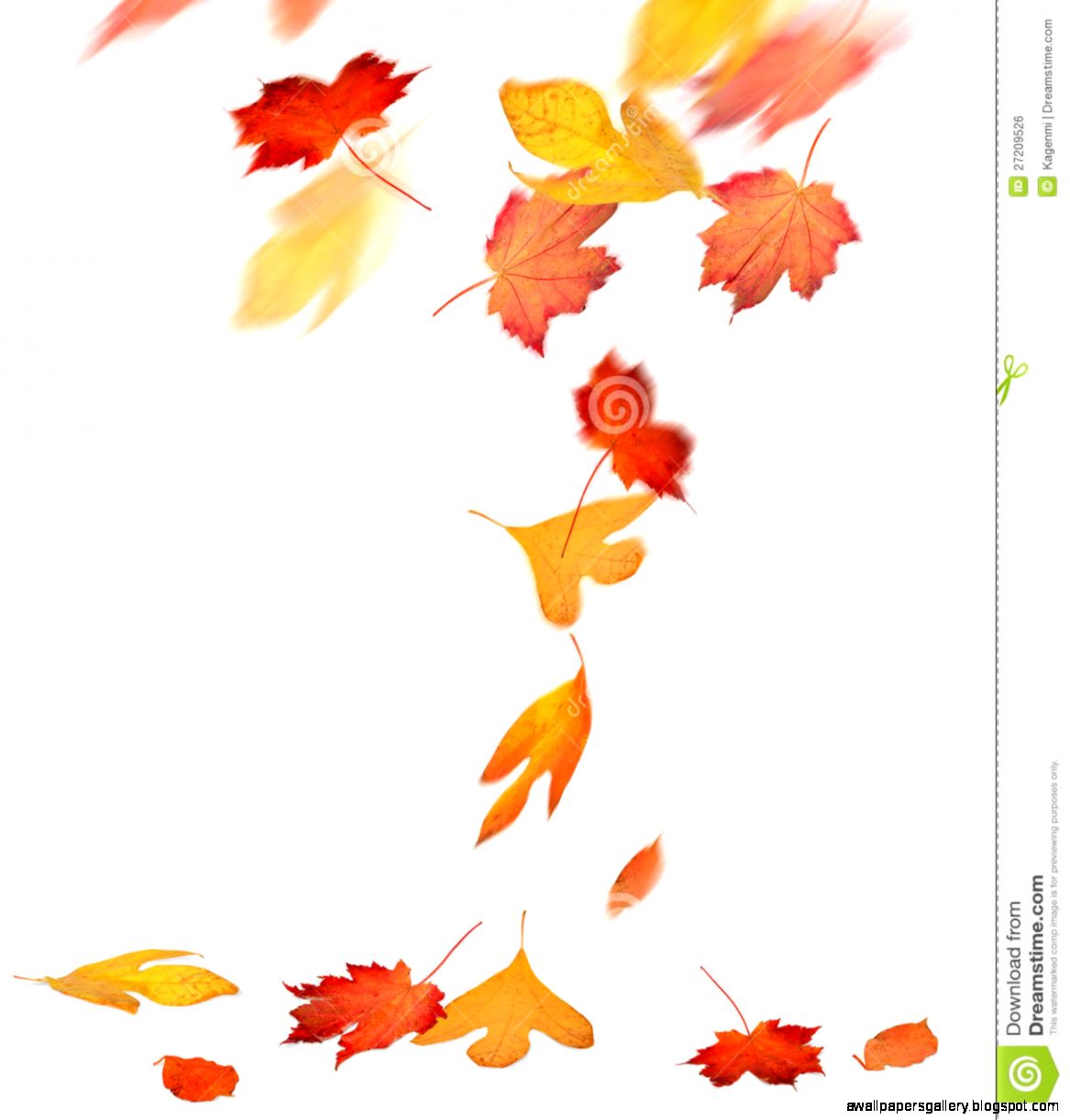Autumn Leaves Blowing Clipart | Wallpapers Gallery