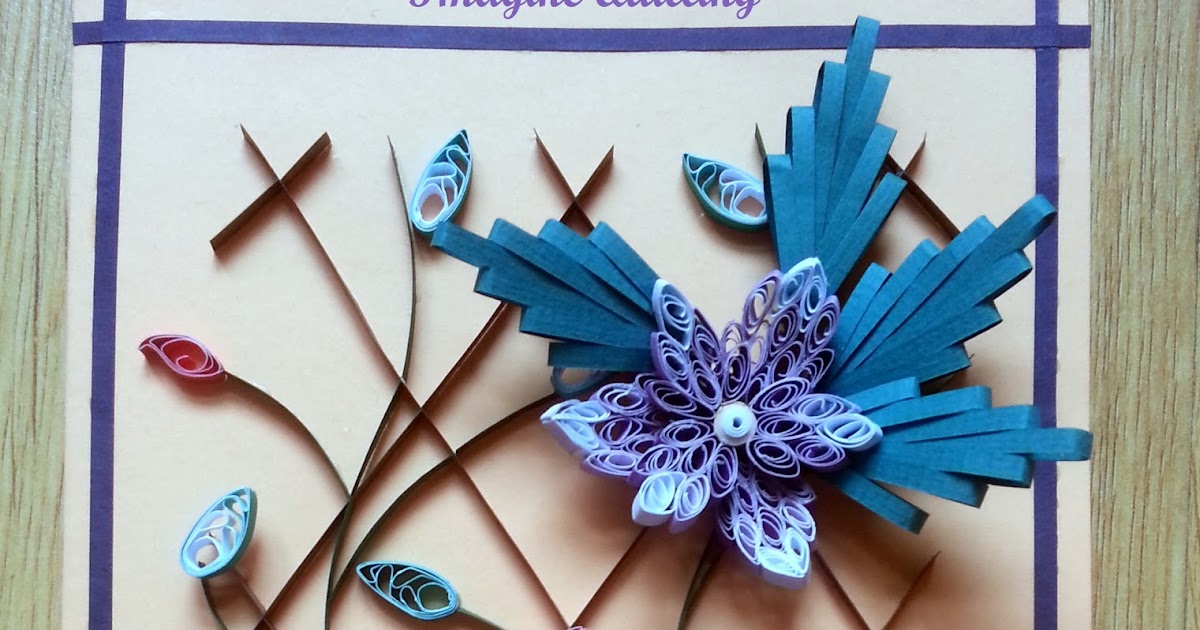 Imagine Quilling: A card with a bow for a dear friend