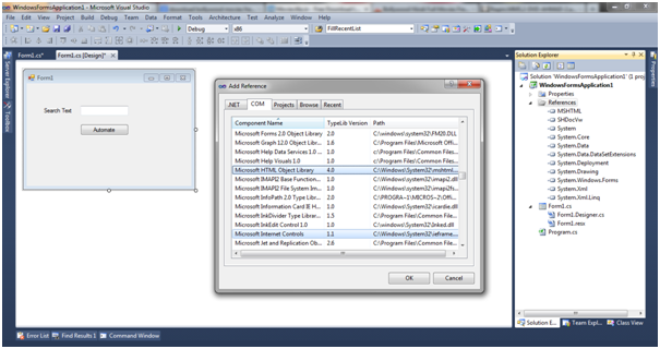 Dharmesh Gadhiya: Automate Internet Explorer using C#.Net