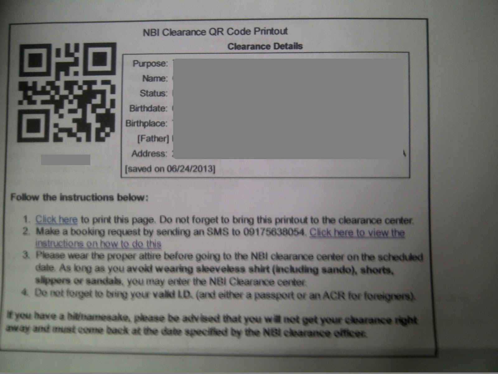 We are in the real world...: NBI Clearance 2013 - Manual Application or ...