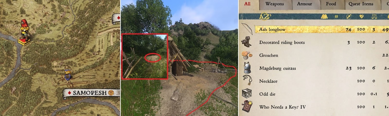 킹덤 컴 보물지도 공략 / 보물 사냥꾼 헨리의 모험 / KCD Treasure Map locations