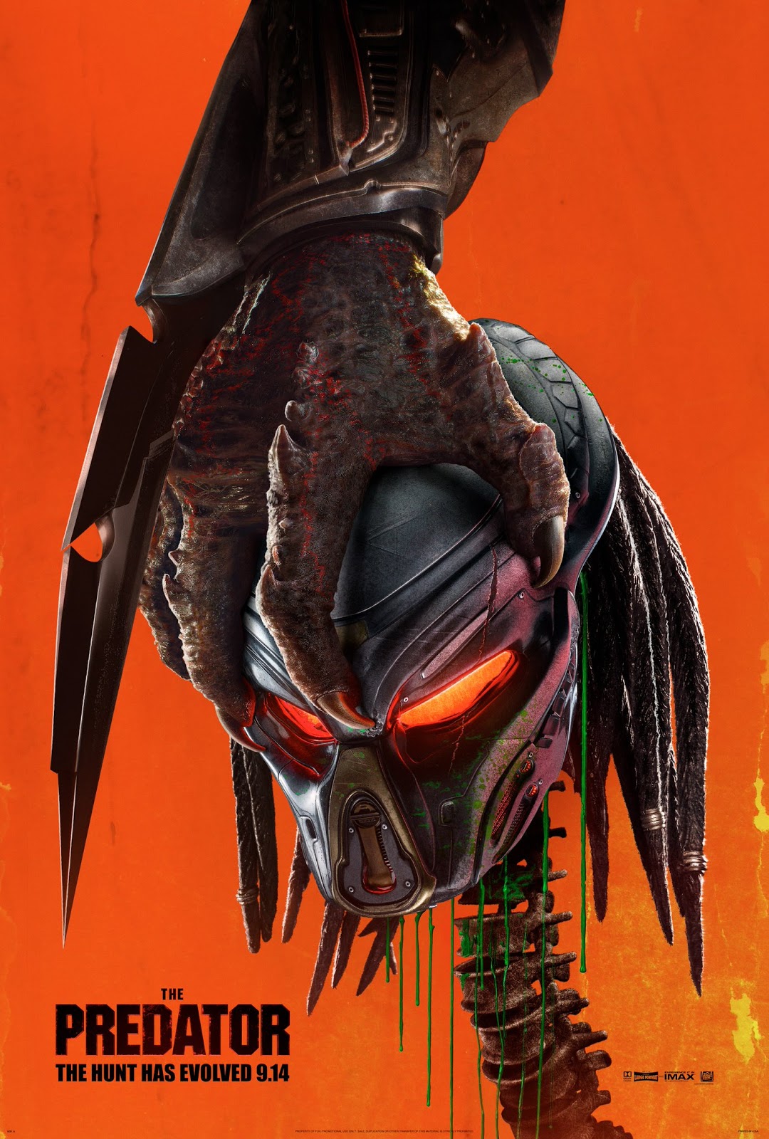 "The Hunt Has Evolved" - New Poster for THE PREDATOR