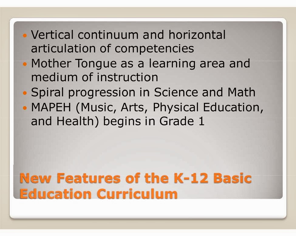 My Homeworks: Understanding the K-12 Basic Education Program