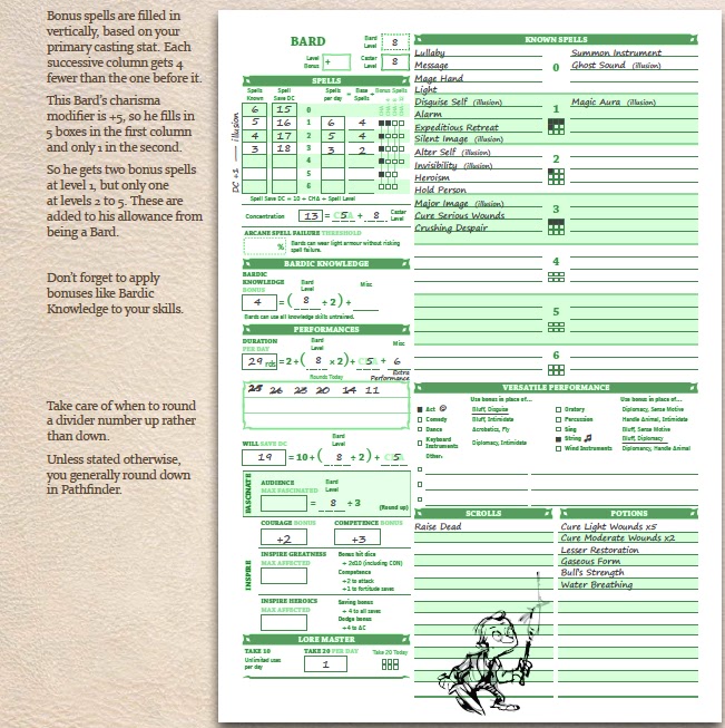 Gaming Advice and Tools: Pathfinder Character Sheets