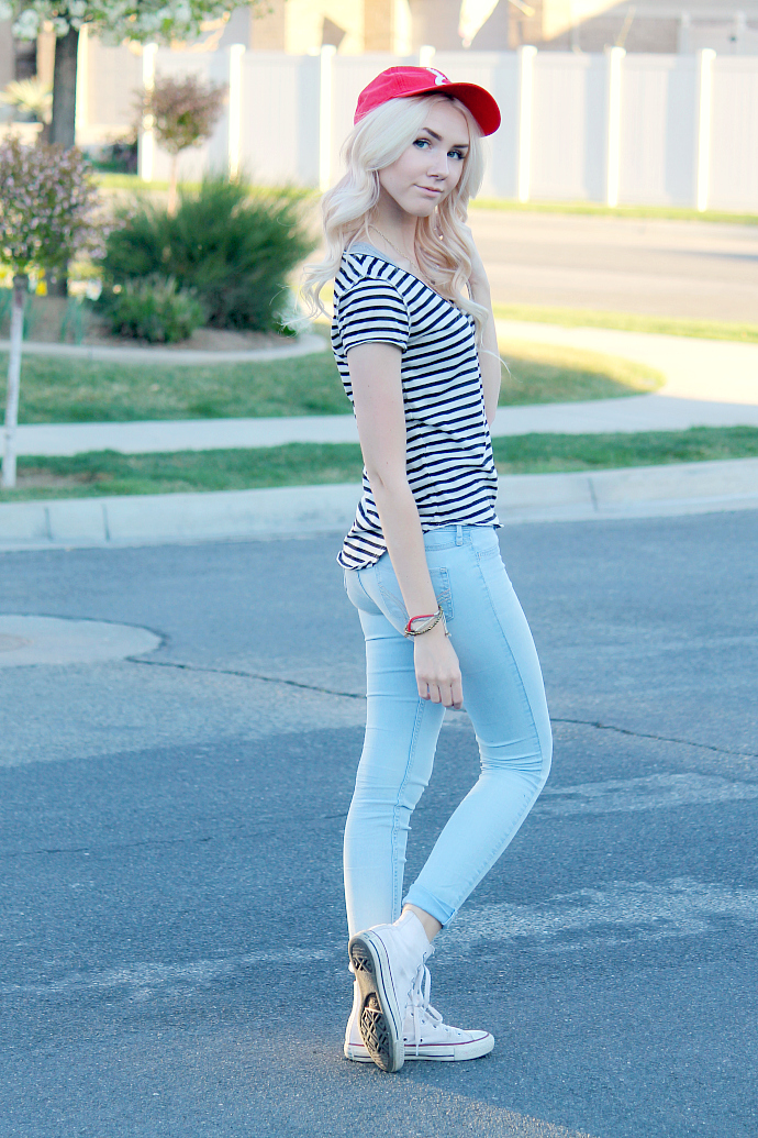 Kenzie Kaye: Red, White, & Black Stripes