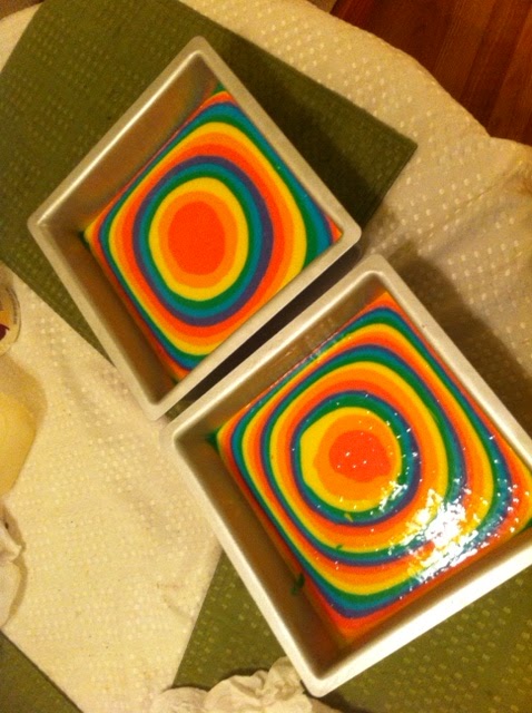 Made with love, and lots of swearing: Psychedelic Birthday Cake (in ...