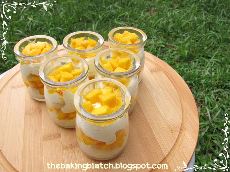 The Baking Biatch || by Cynthia Lim: Mango Mousse Cups