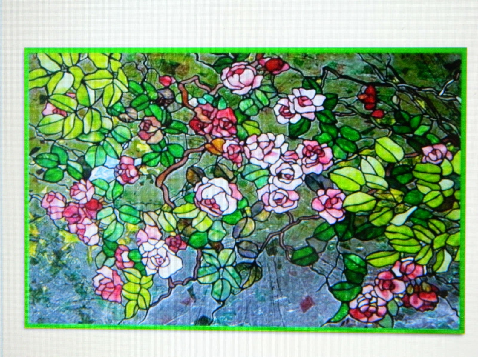 The Handmade Homemaker: Foe Stained Glass Rose Window