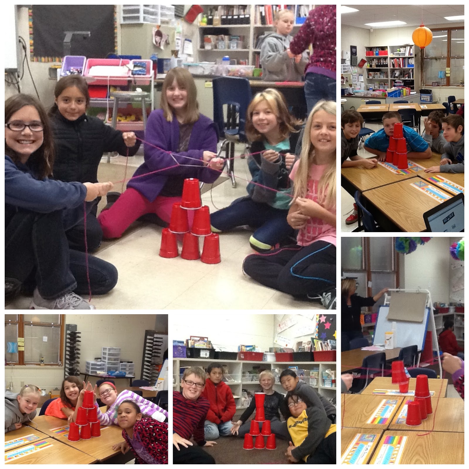Mrs. Becker's 4th Grade Class: Team Building: Cup Stacking Challenge