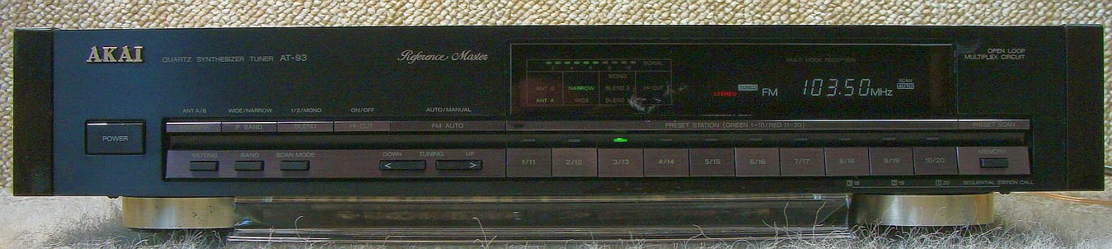 Akai AT-93 - Digital Tuner | AudioBaza