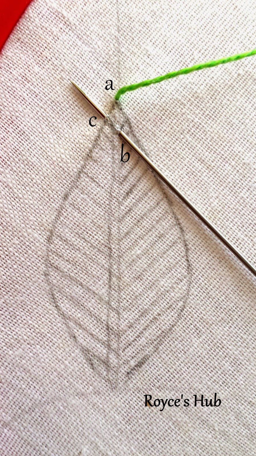 Royce's Hub: Embroidery Stitches For Leaves : Fishbone Stitch and ...