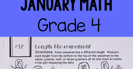 Kelly McCown: 4th Grade January Math