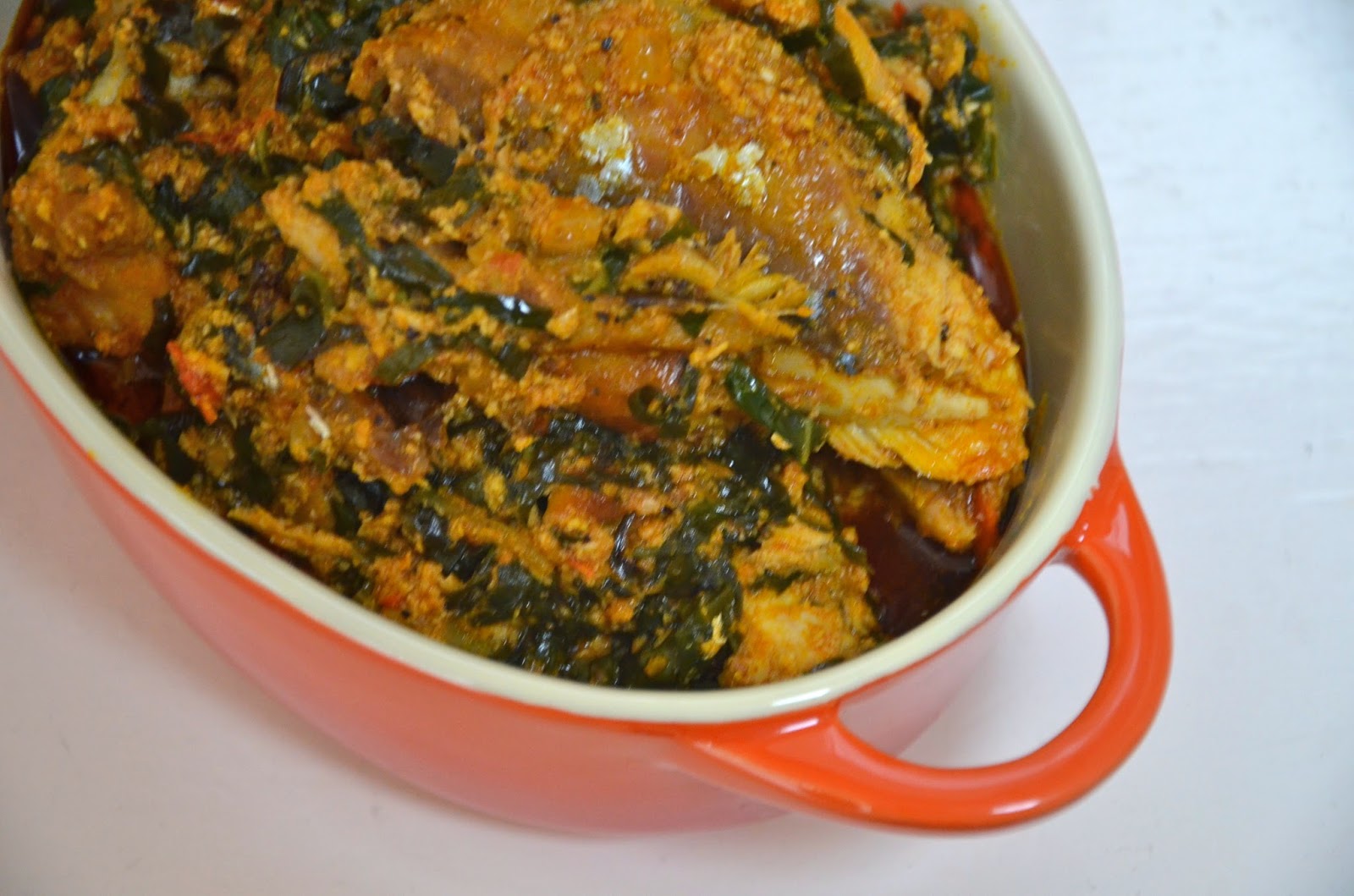 Aftrad Village Kitchen: Palava Sauce/Cocoyam leaves (Kontomire) Stew