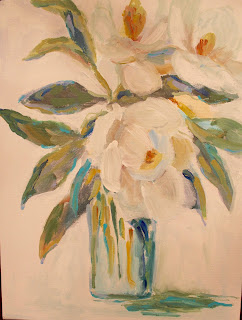 Wanda Lowery's Daily Painting: Magnolias #1