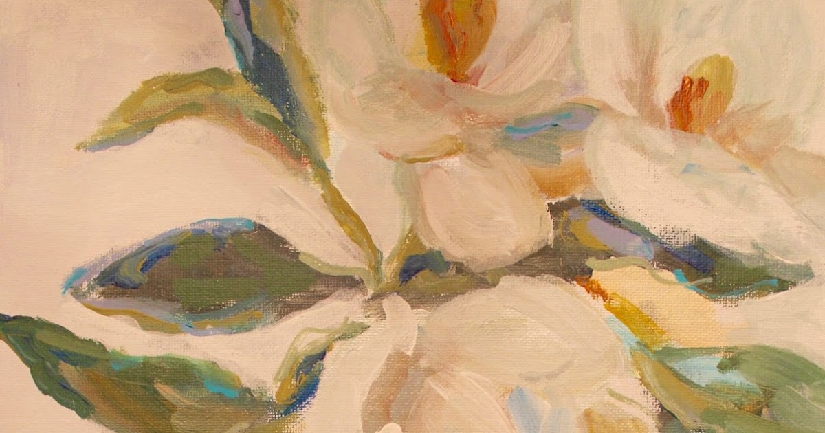 Wanda Lowery's Daily Painting: Magnolias #1
