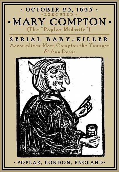 Unknown Gender History: Mary Compton, English Serial Killer - 1693