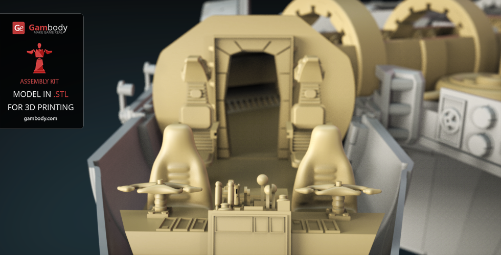 Star Wars - Millennium Falcon Interior 3D Printable Parts Kit 1 ...