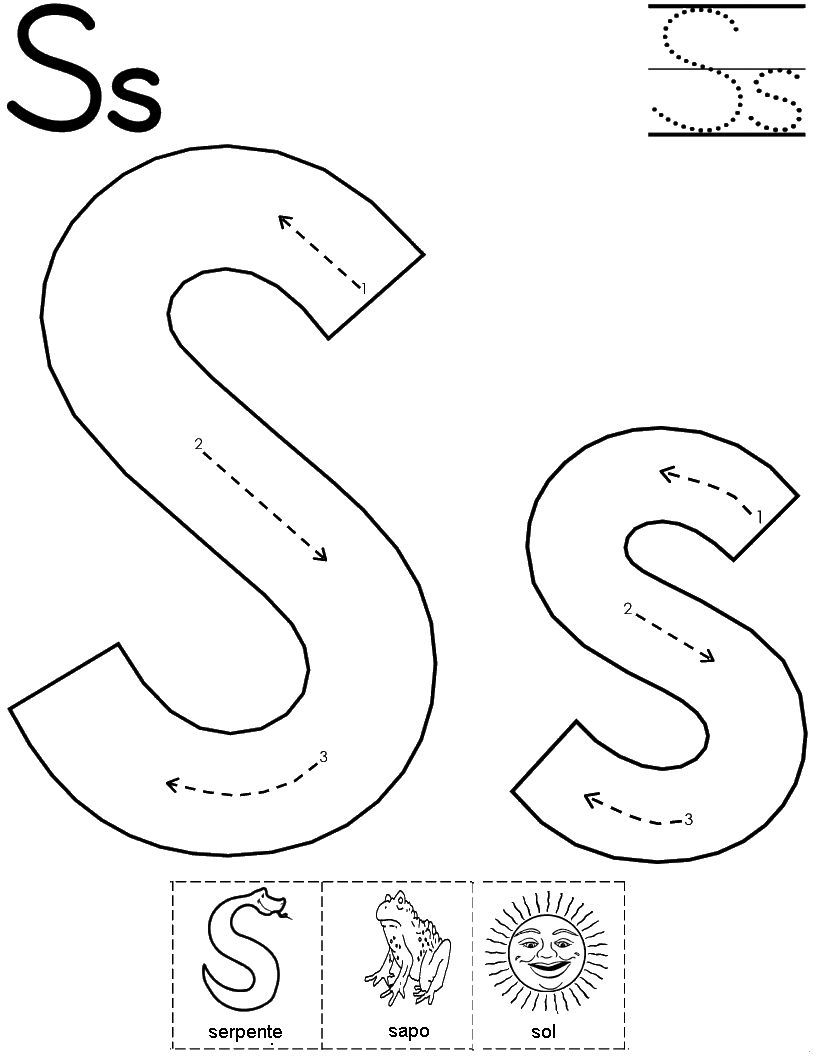 EDUCAÇÃO E ARTES: LETRA S