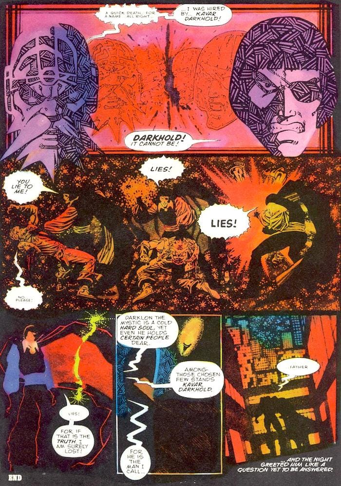 Darklon the Mystic #1 - Jim Starlin cover reprint & reprints - Pencil Ink