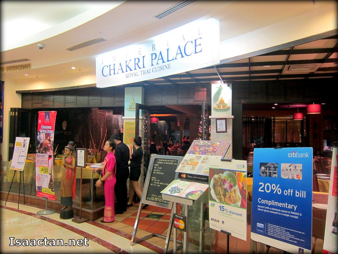 Isaactan.net: Imperial Chakri Palace Suria KLCC Christmas Menu
