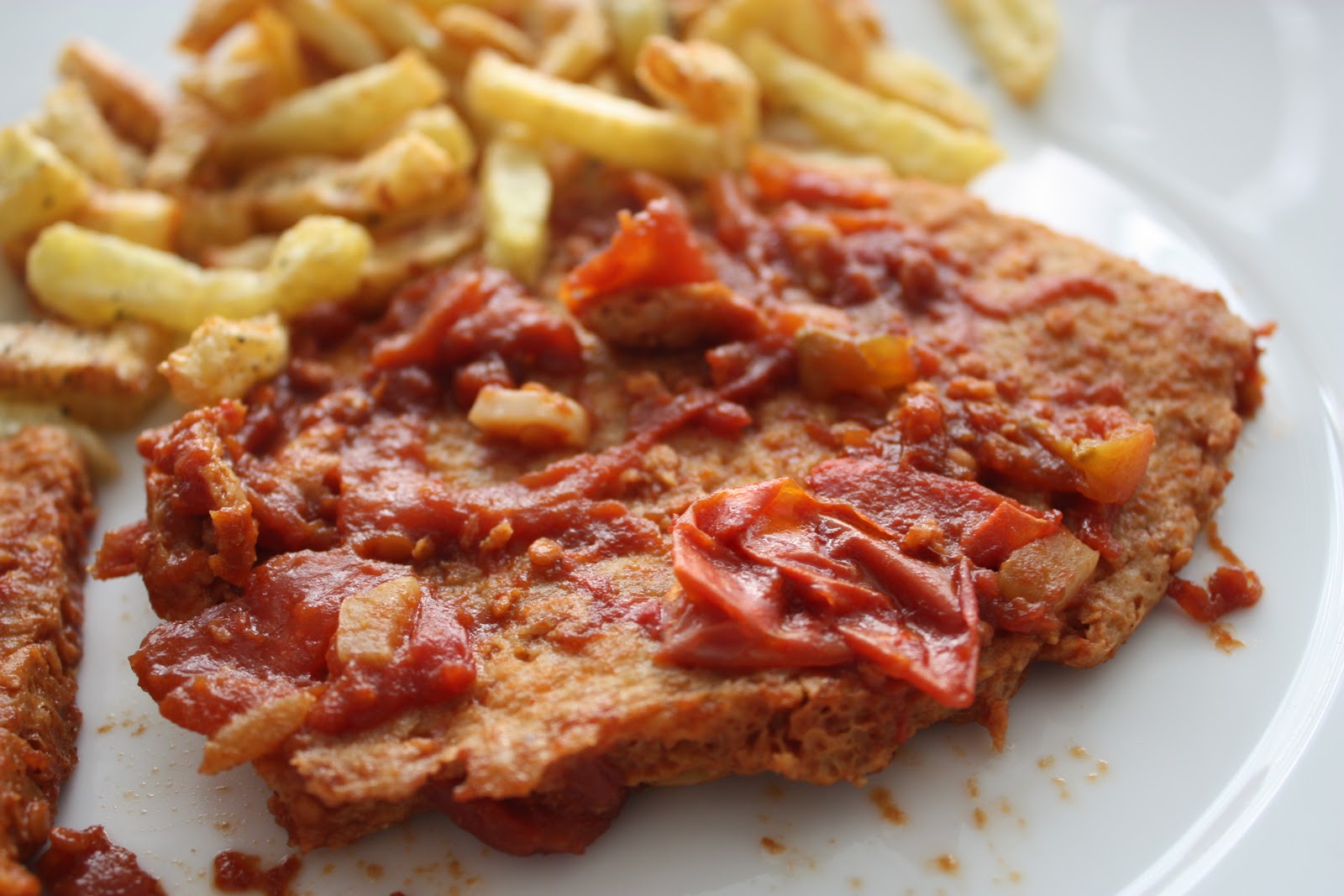 Cantinho Vegetariano: Bife de Soja com Tomate (vegana)