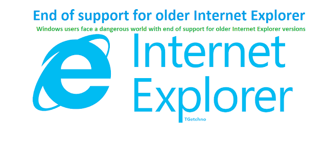End of support for older Internet Explorer | Res
