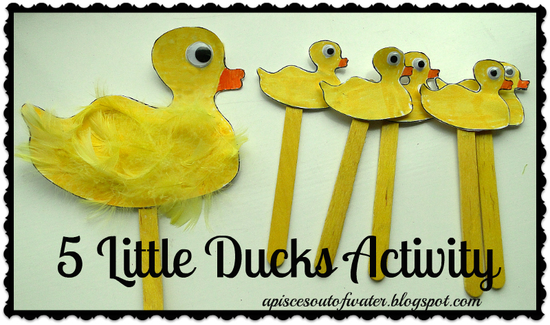 A Pisces Out of Water: 5 Little Ducks Activity