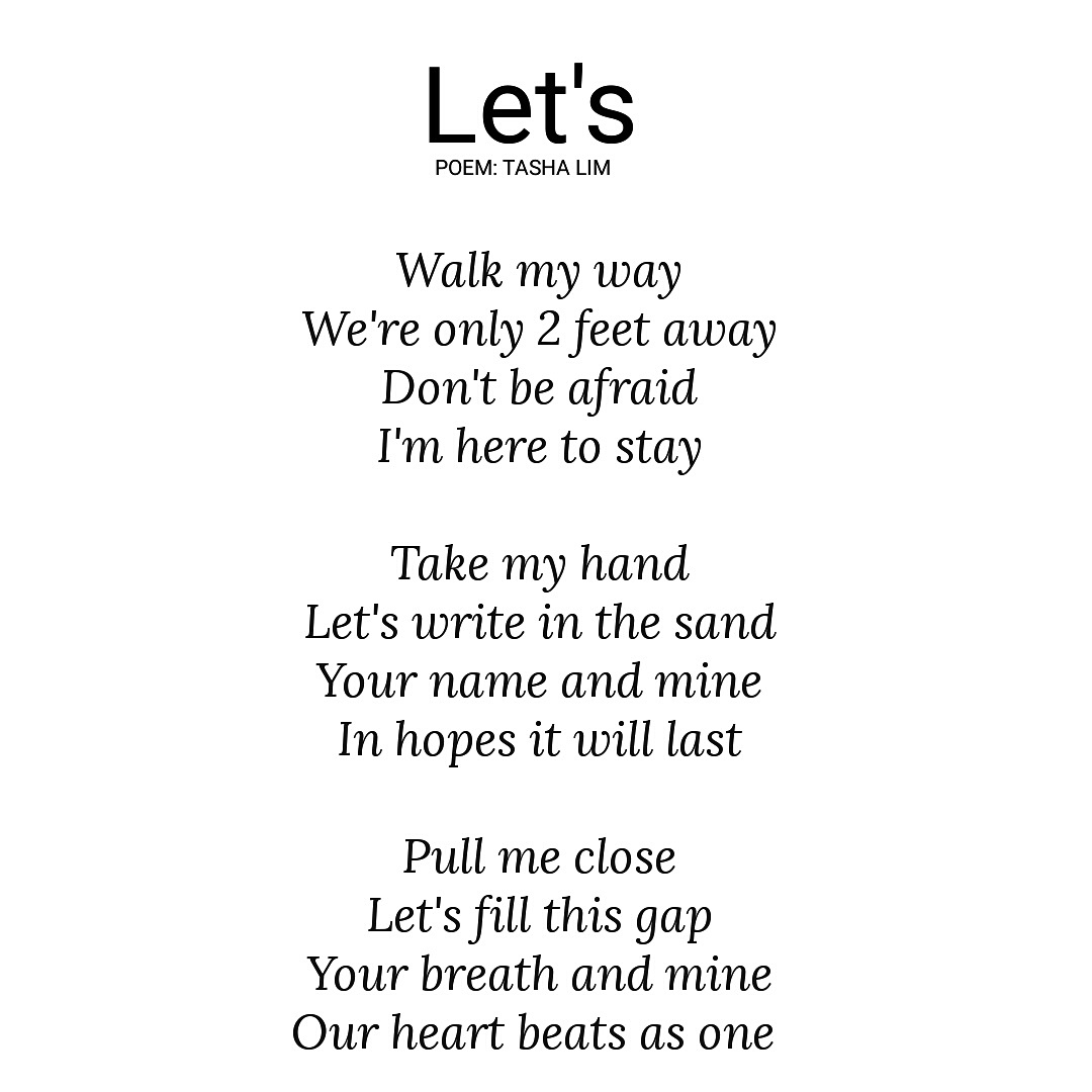 Poem #64: Let's