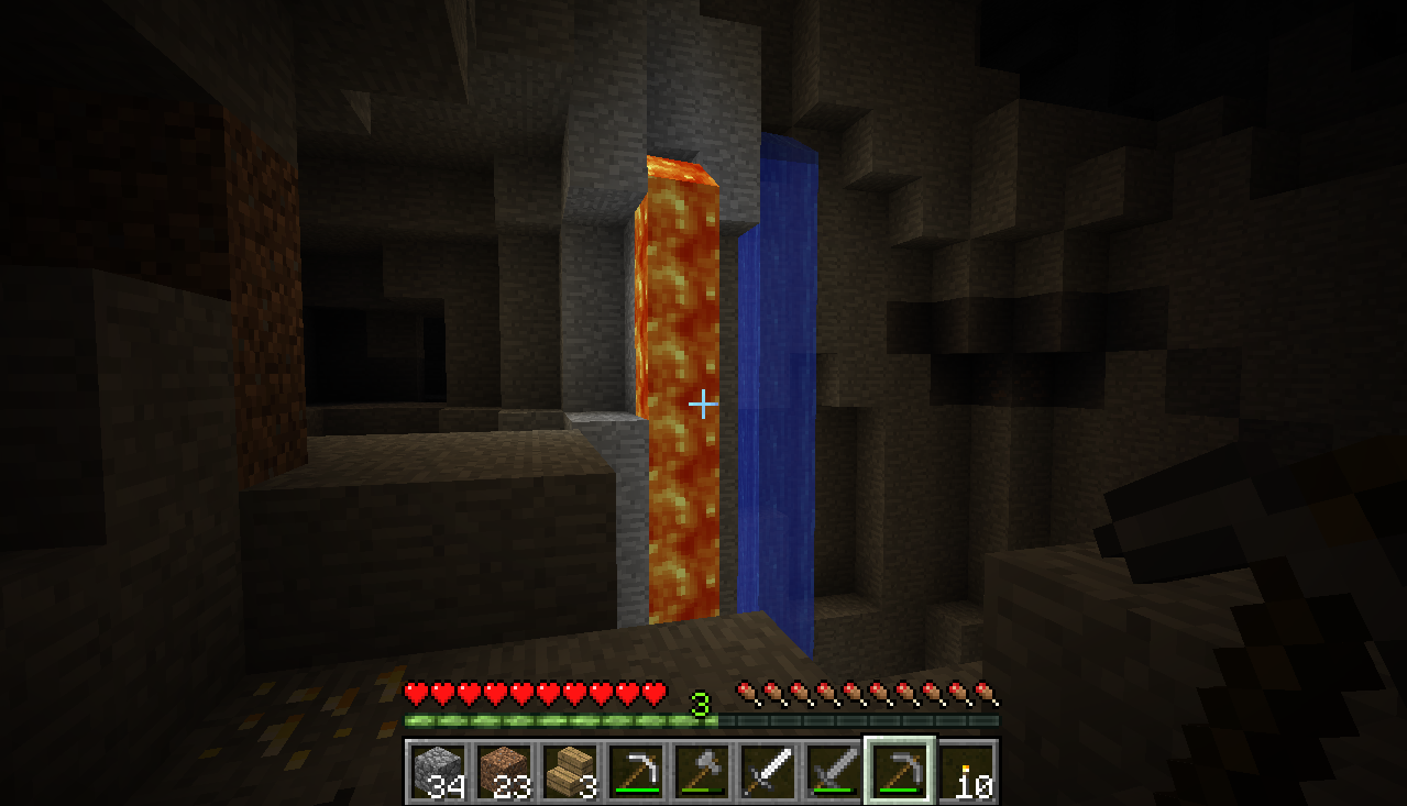 The Minecraft Girl: Lava and Water!