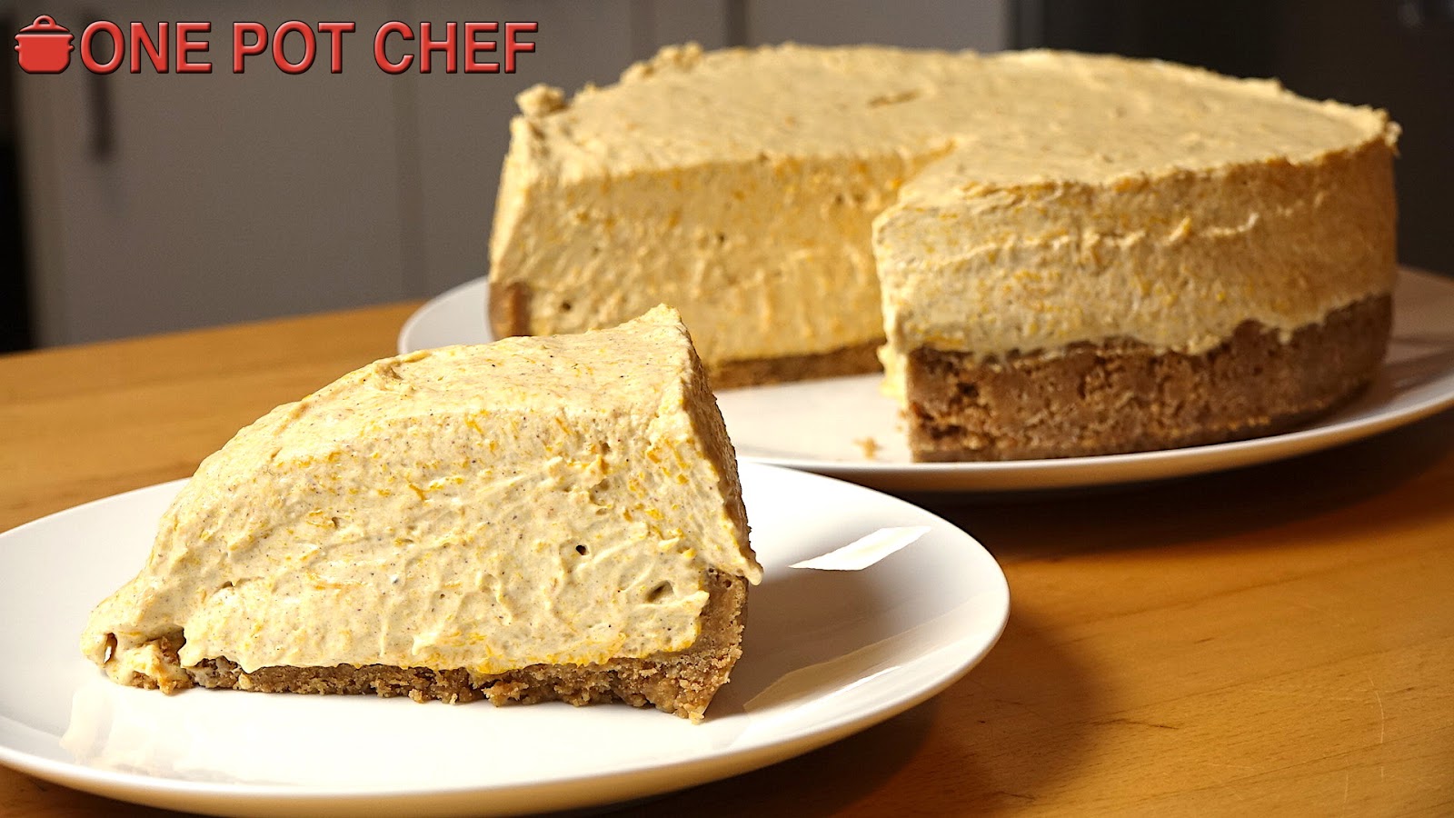 The One Pot Chef Show: No Bake Pumpkin Pie Cheesecake | One Pot Chef