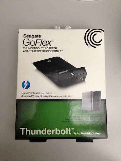 Fortysomething Geek: Seagate GoFlex Thunderbolt Adapter (STAE121 ...