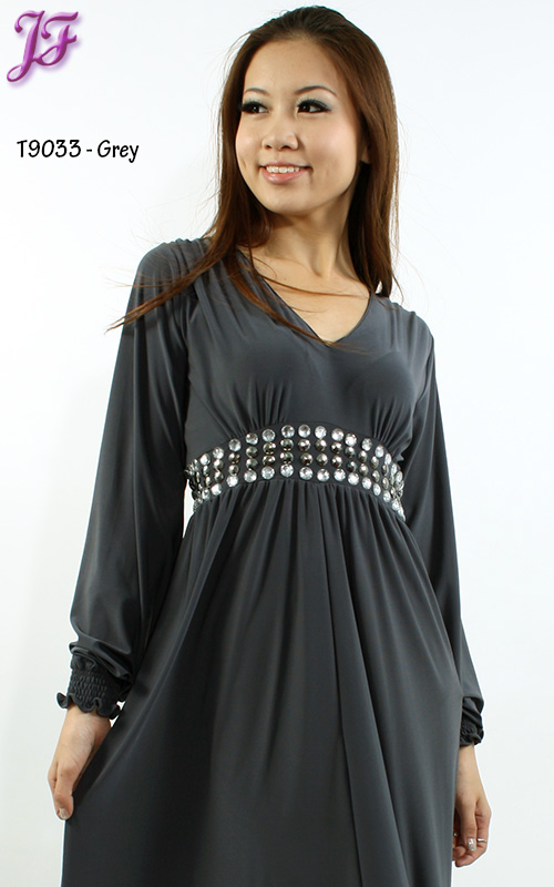 Maxi Dress for Raya Collection Aug 2012 - Long Sleeve Lycra with ...