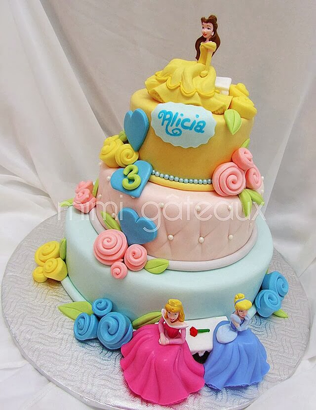 Pastel de princesas Disney - Imagui