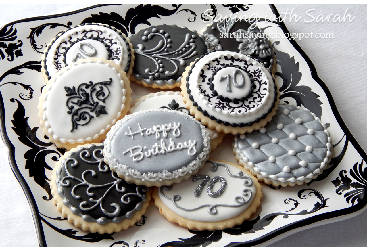 Sweet Treats by Sarah: Black, Silver and White Cookies