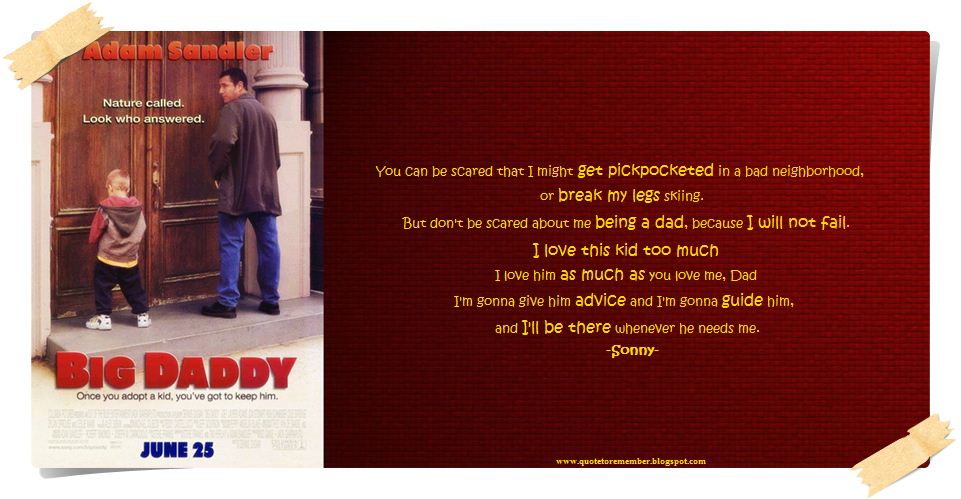 I know this is the right thing because I would die for this kid just so ...