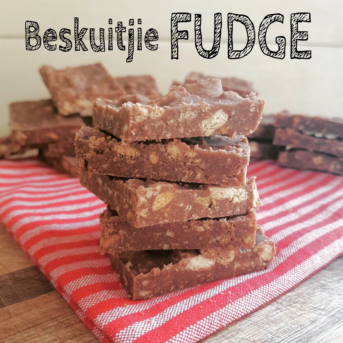 Happies: Sjokolade beskuitjie fudge blokkies