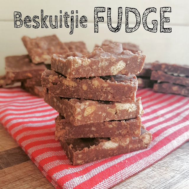 Happies: Sjokolade beskuitjie fudge blokkies