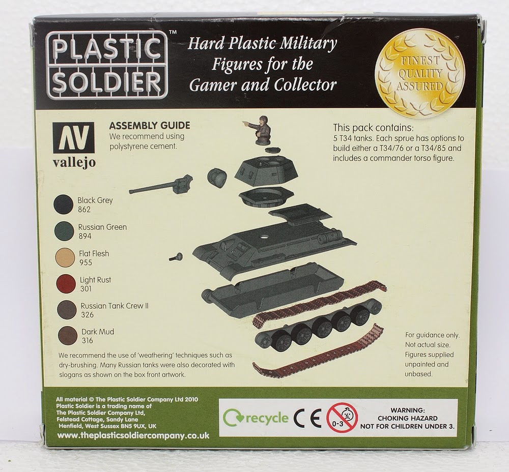 Battle Brush Studios: Review: T-34 tanks by Plastic Soldier Company