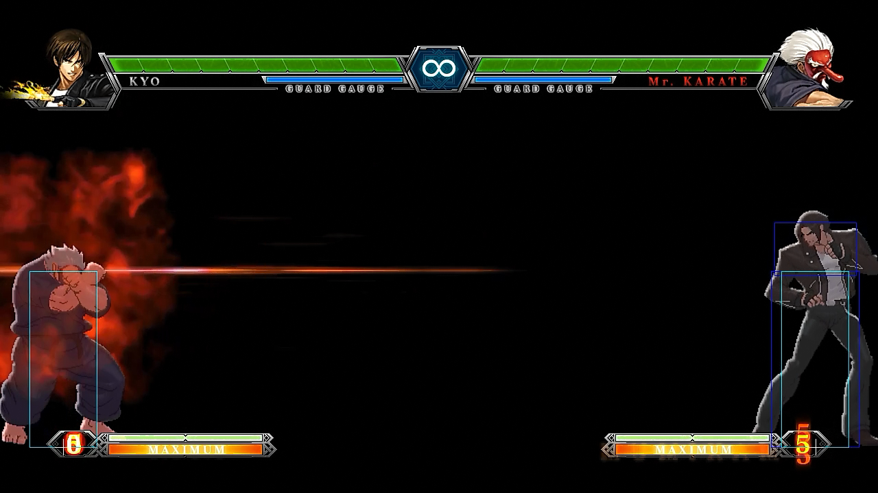 KOF XIII HITBOX: Mr. Karate