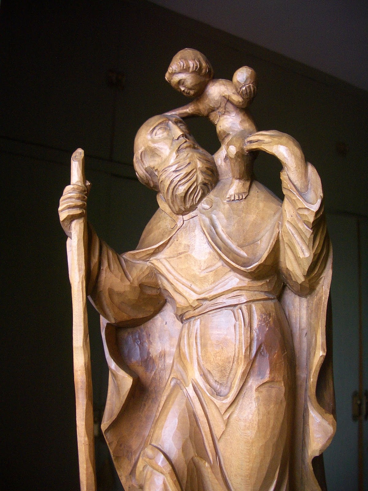 ARTÍCULOS RELIGIOSOS Y ANTIGÜEDADES LOW COST: SAN CRISTOBAL/ Talla de ...