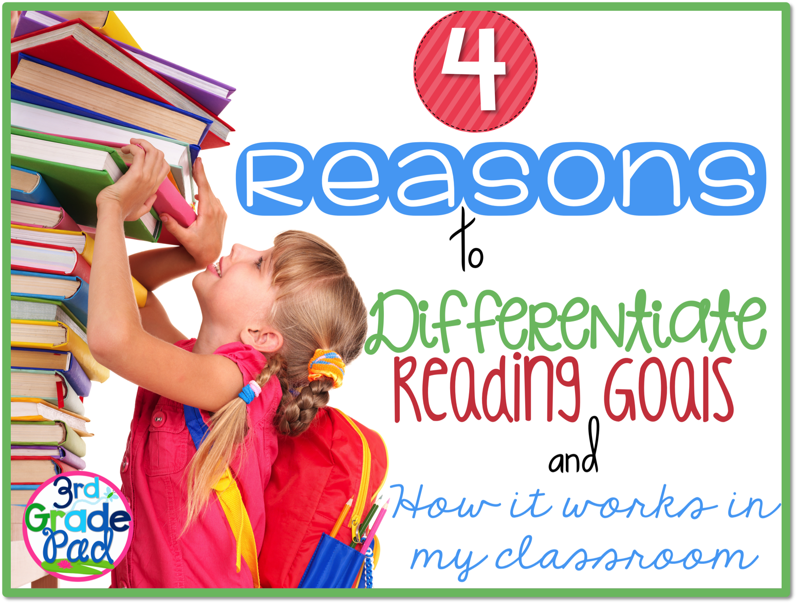 Differentiating Reading Goals in the Classroom - 3rd Grade Pad