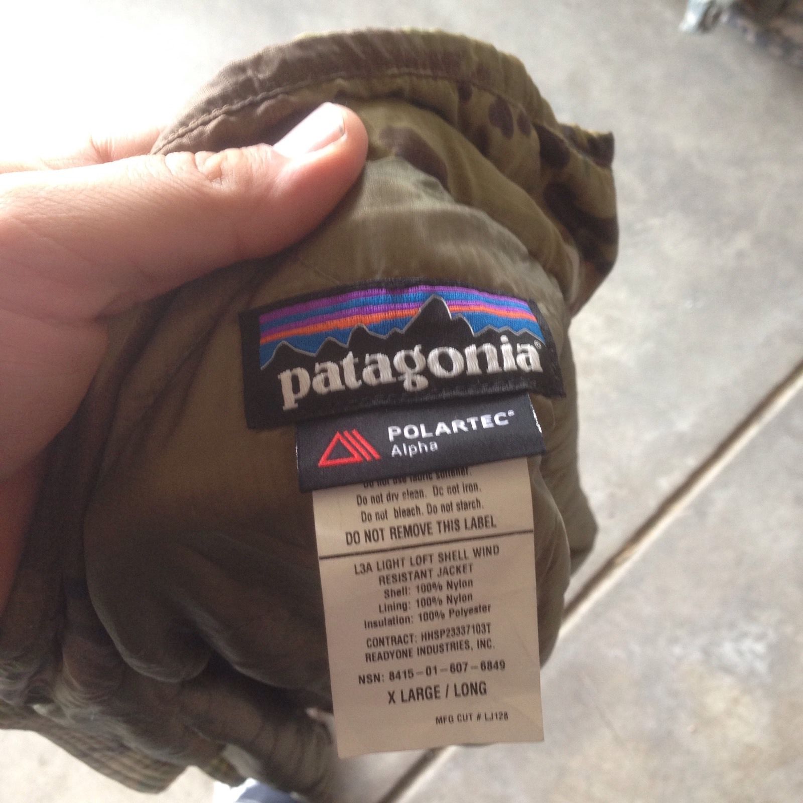 Webbingbabel: Patagonia PCU Level 3A Jacket / L3A Light Loft Shell Wind ...