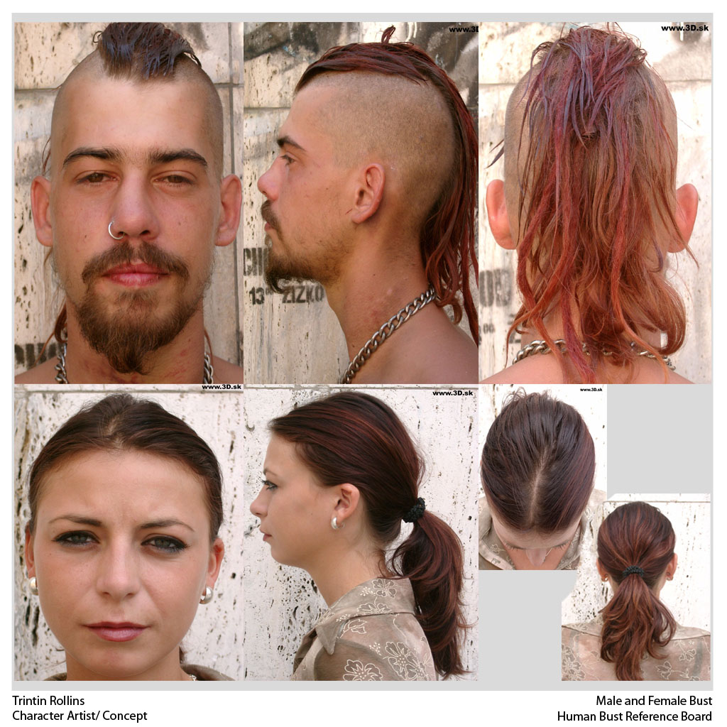 Trintin Rollins_Character Artist and more!: Human bust reference