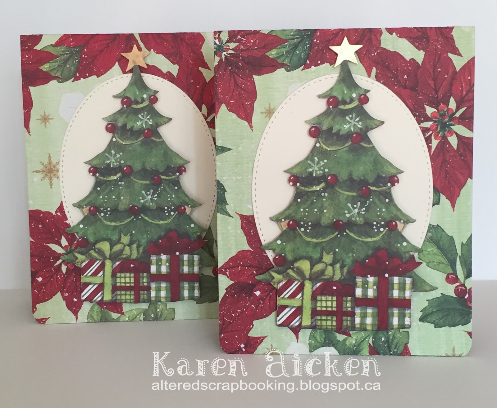 Altered Scrapbooking: Christmas Tree Pop-Up Cards